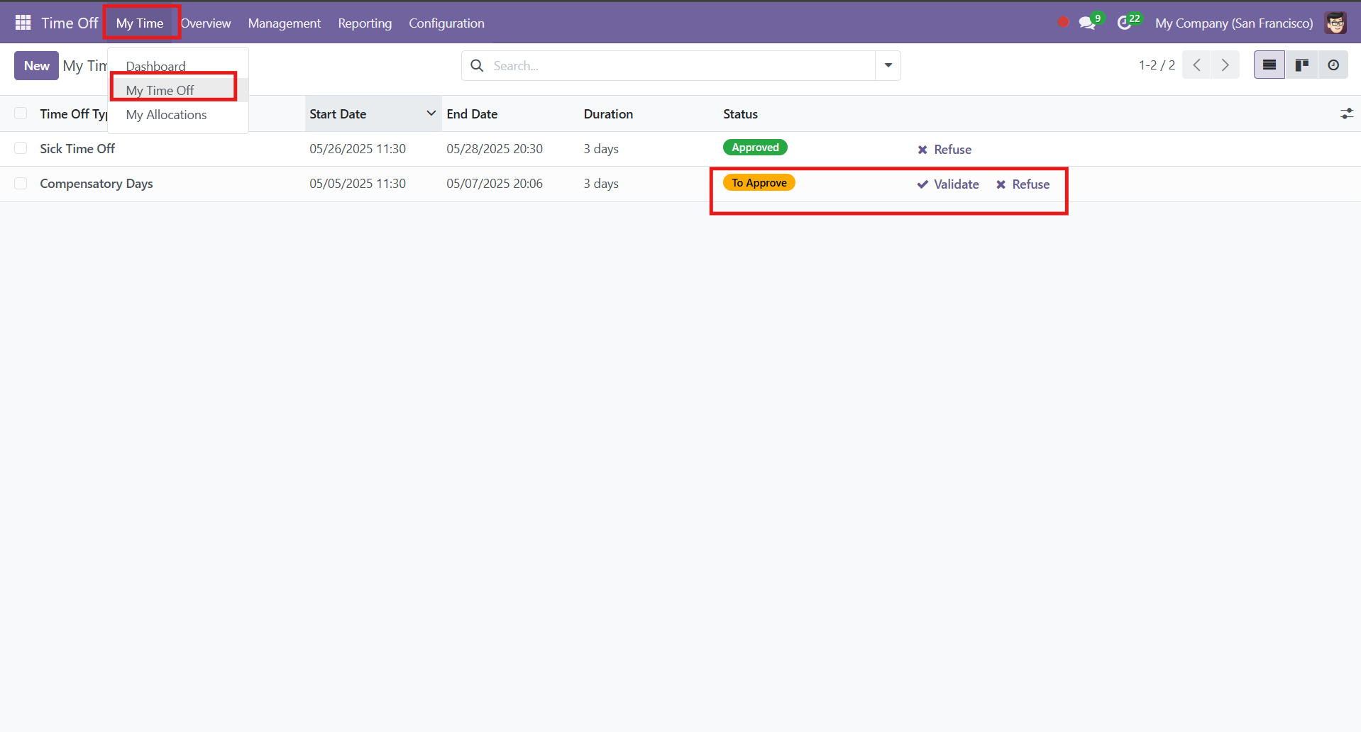 How to Manage Employee Leave Requests with Odoo HRMS - Odiware Technologies