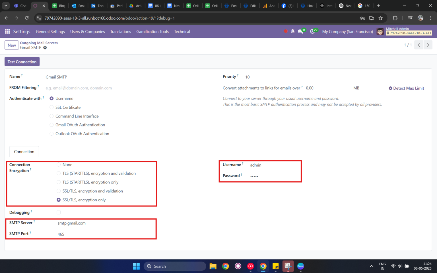 How to Add a Third-Party Outgoing Mail Server with Odoo - Odiware Technologies
