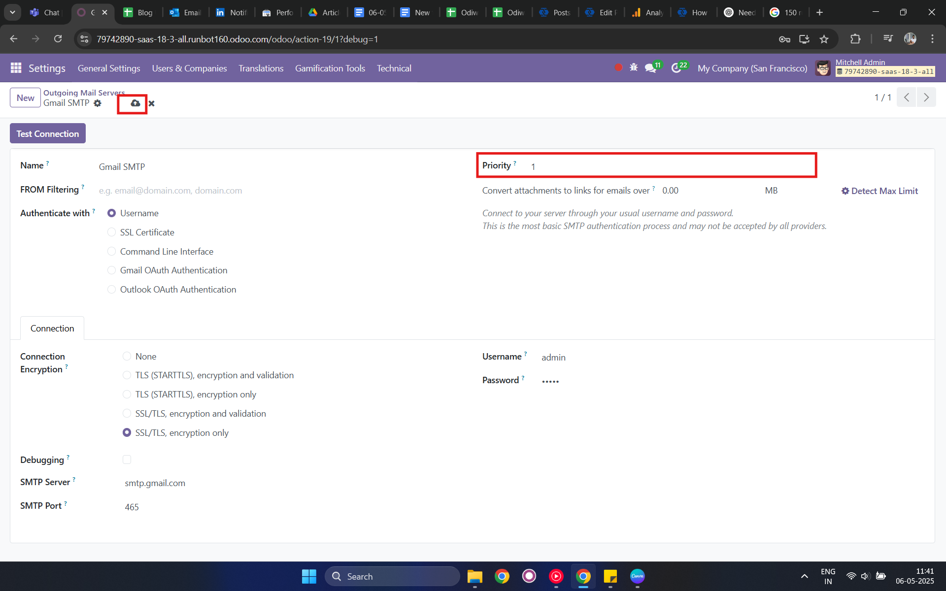 How to Add a Third-Party Outgoing Mail Server with Odoo - Odiware ...