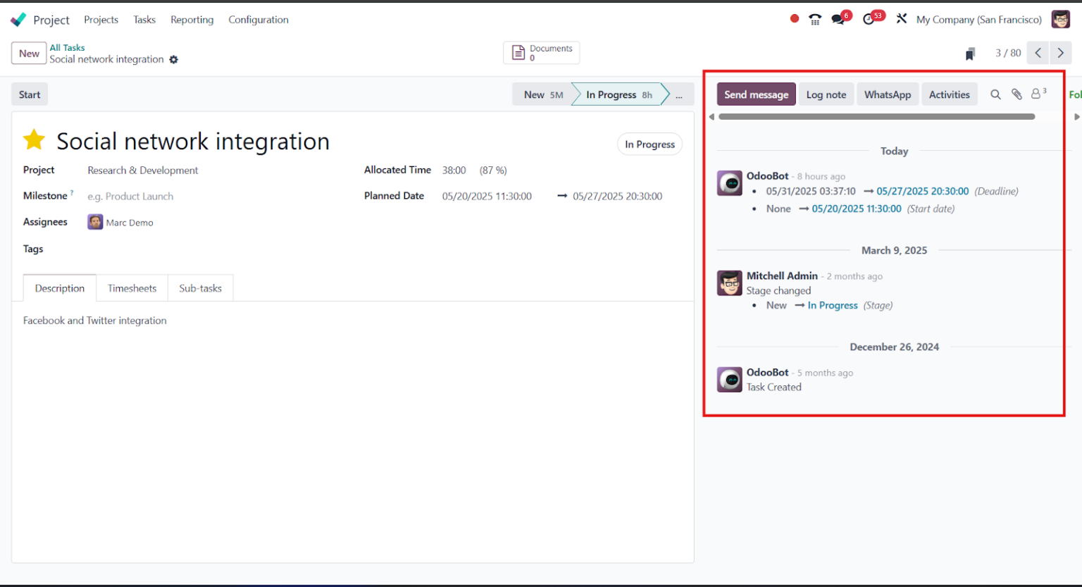 How to Assign and Track Tasks in Odoo Project Management - Odiware Technologies