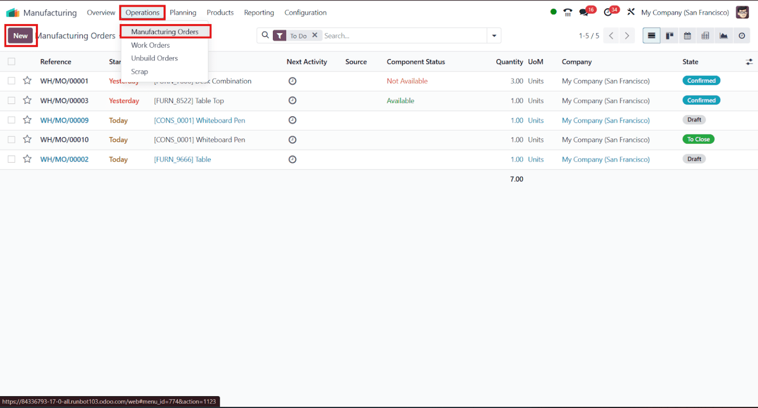 How to Create BOMs in Odoo - Odiware Technologies