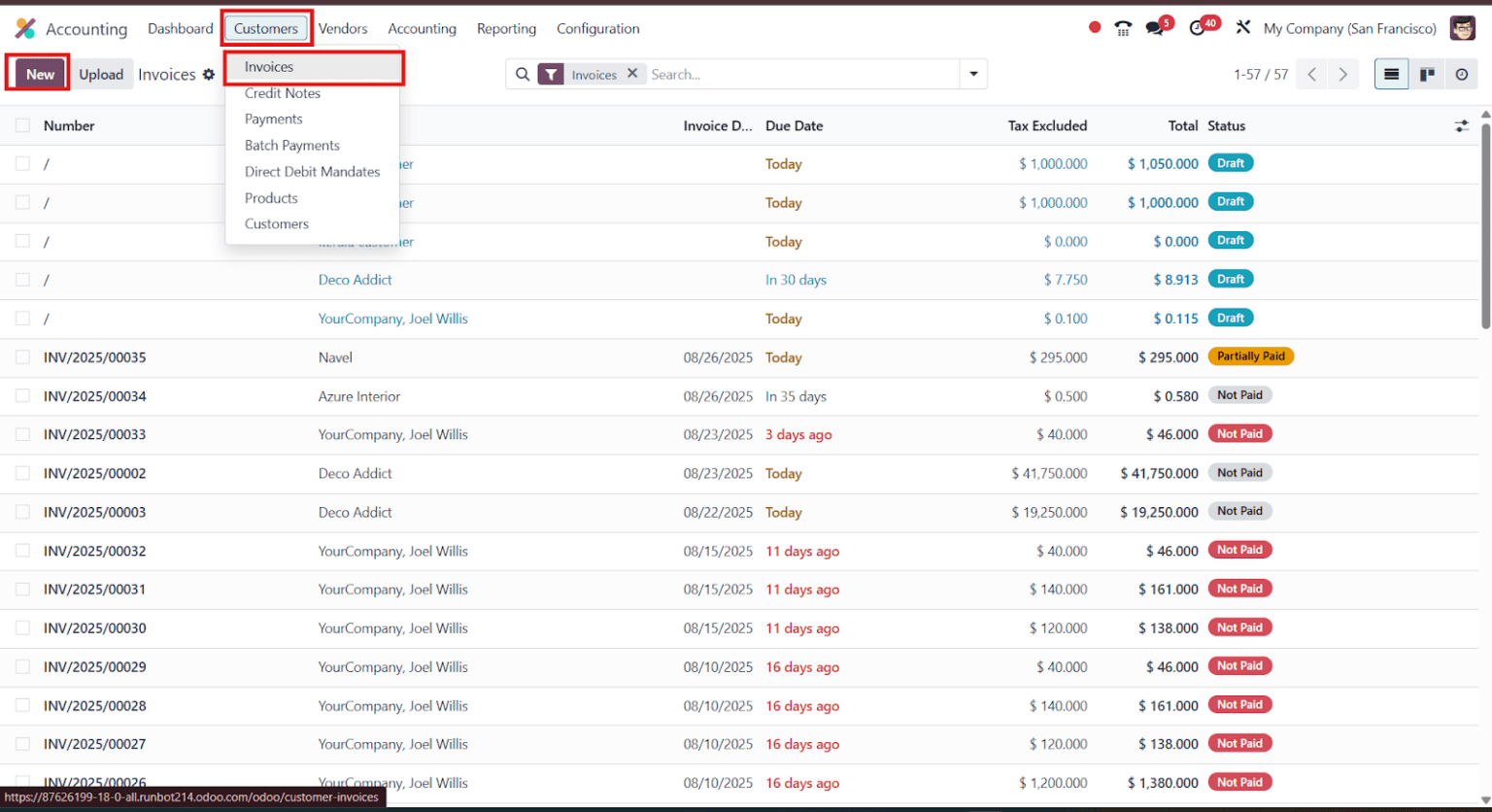 How to Create Customer Invoices in Odoo 18 - Odiware Technologies