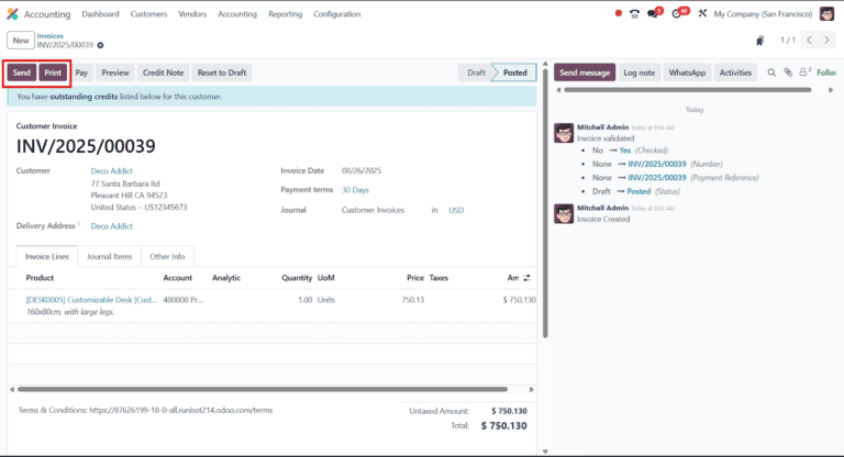 How to Create Customer Invoices in Odoo 18 - Odiware Technologies