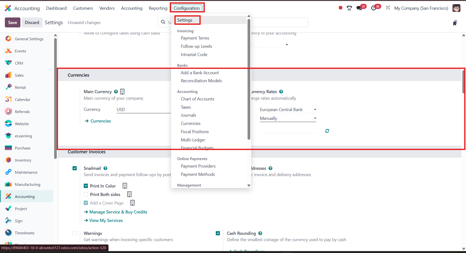 How to Configure Multiple Currencies in Odoo Accounting 18? - Odiware ...